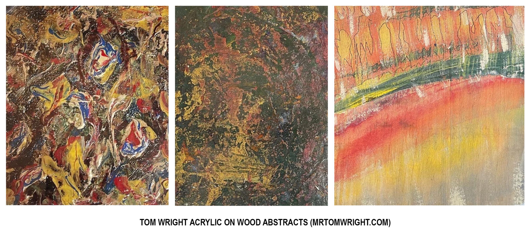 Tom Wright Exhibits His Abstract Acrylics on Wood at the LA Art Show ...